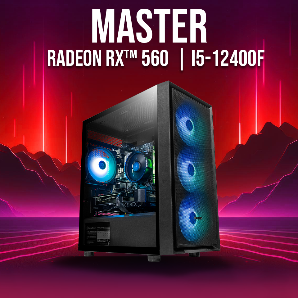 MASTER M02 | RX 560 | i5-12400F - INVADER PC