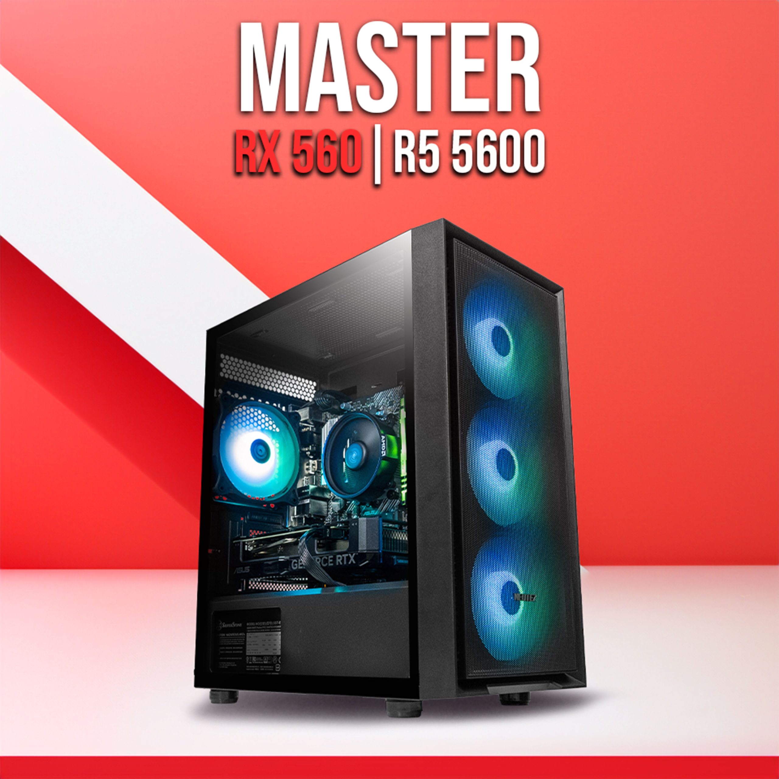 MASTER M01 | RX 560 | Ryzen 5 5600 - INVADER PC