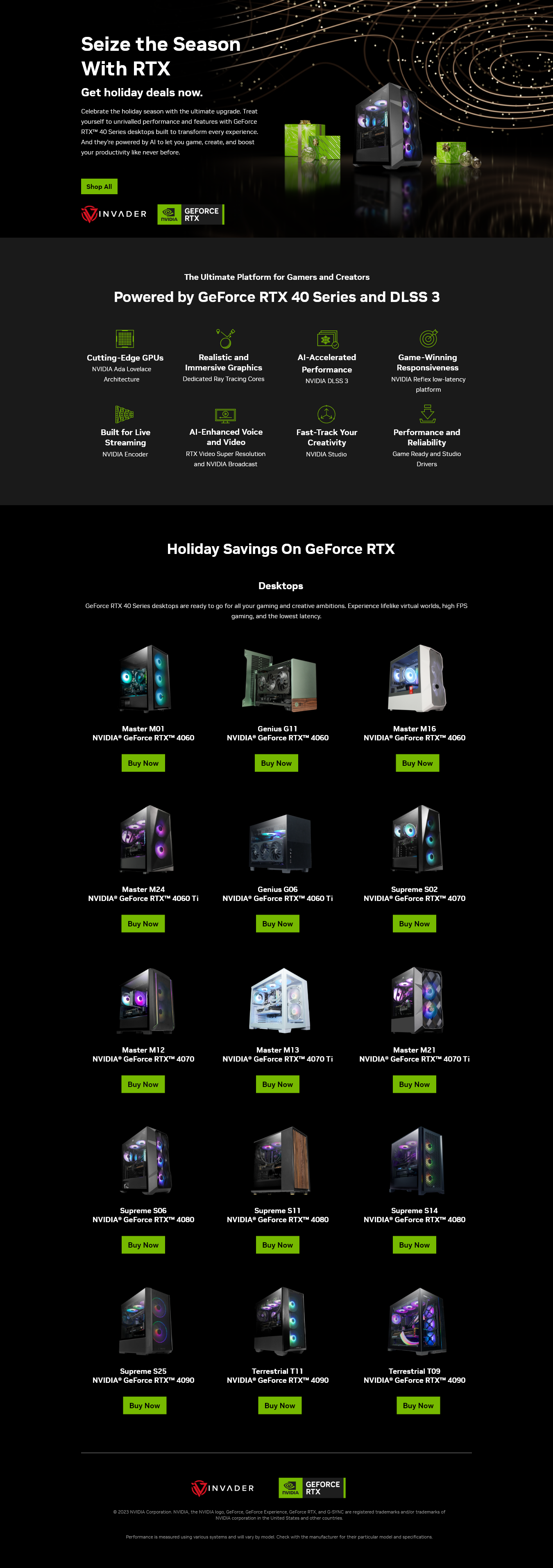 Nvidia RTX 40 Series - INVADER PC