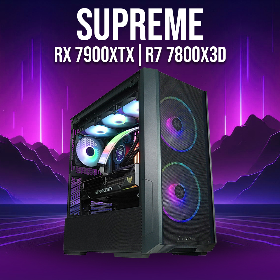 SUPREME S13 | RX 7900XTX | Ryzen 7 7800X3D - INVADER PC