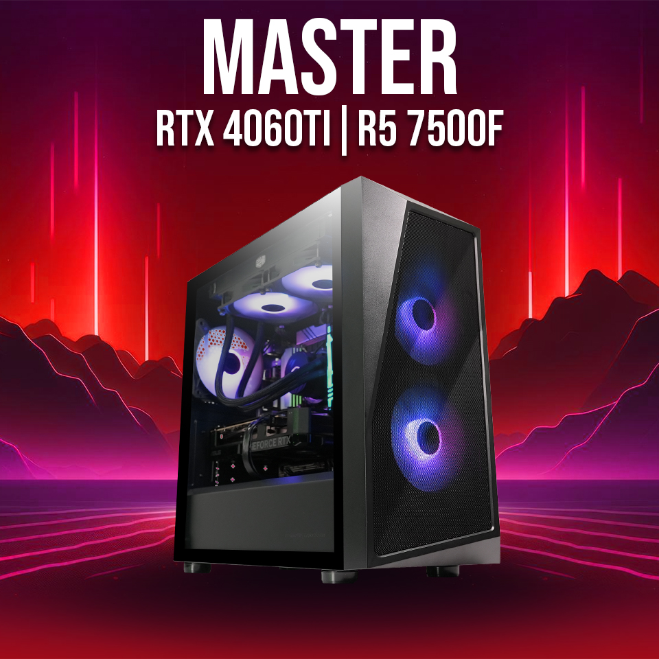 MASTER M10 | RTX 4060 Ti | Ryzen 5 7500F - INVADER PC