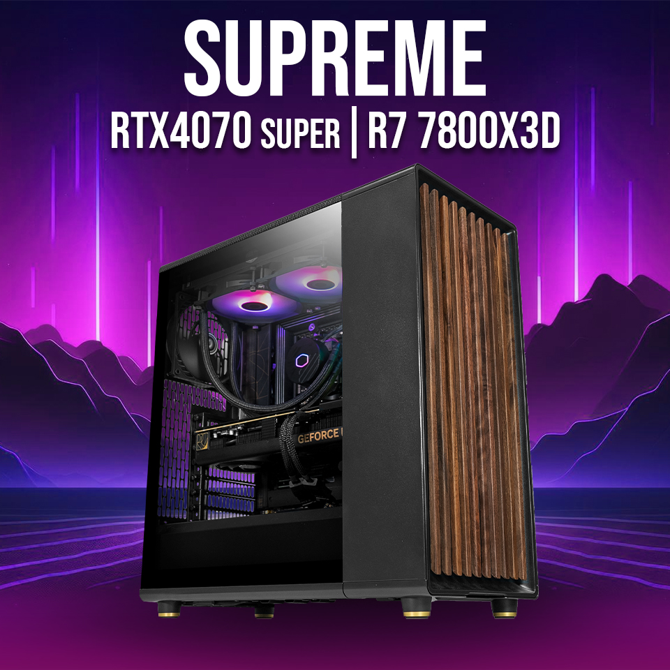 SUPREME S12 | RTX 4070 SUPER | Ryzen 7 7800X3D - INVADER PC