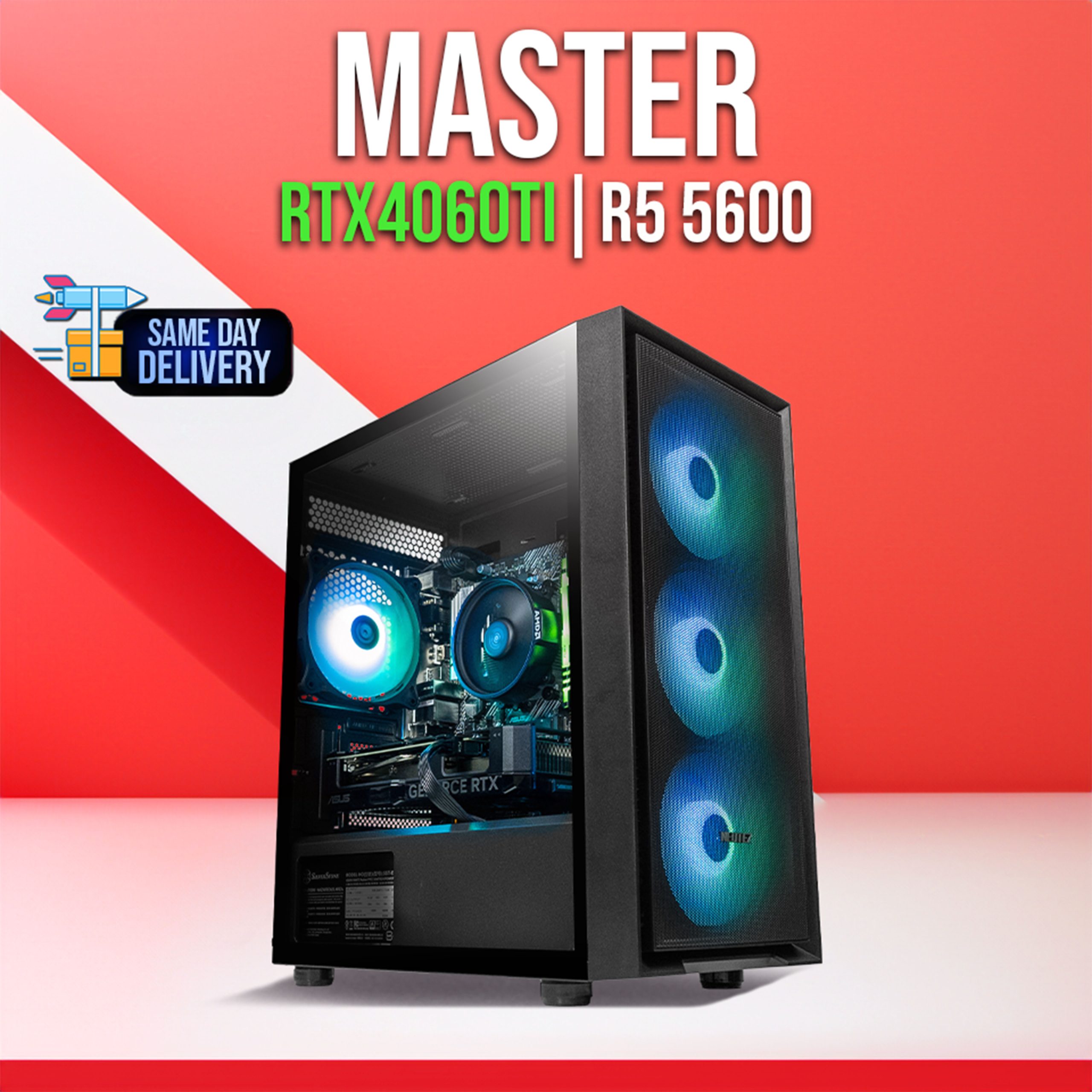 MASTER M14 | RTX 4060 Ti | Ryzen 5 5600 - INVADER PC