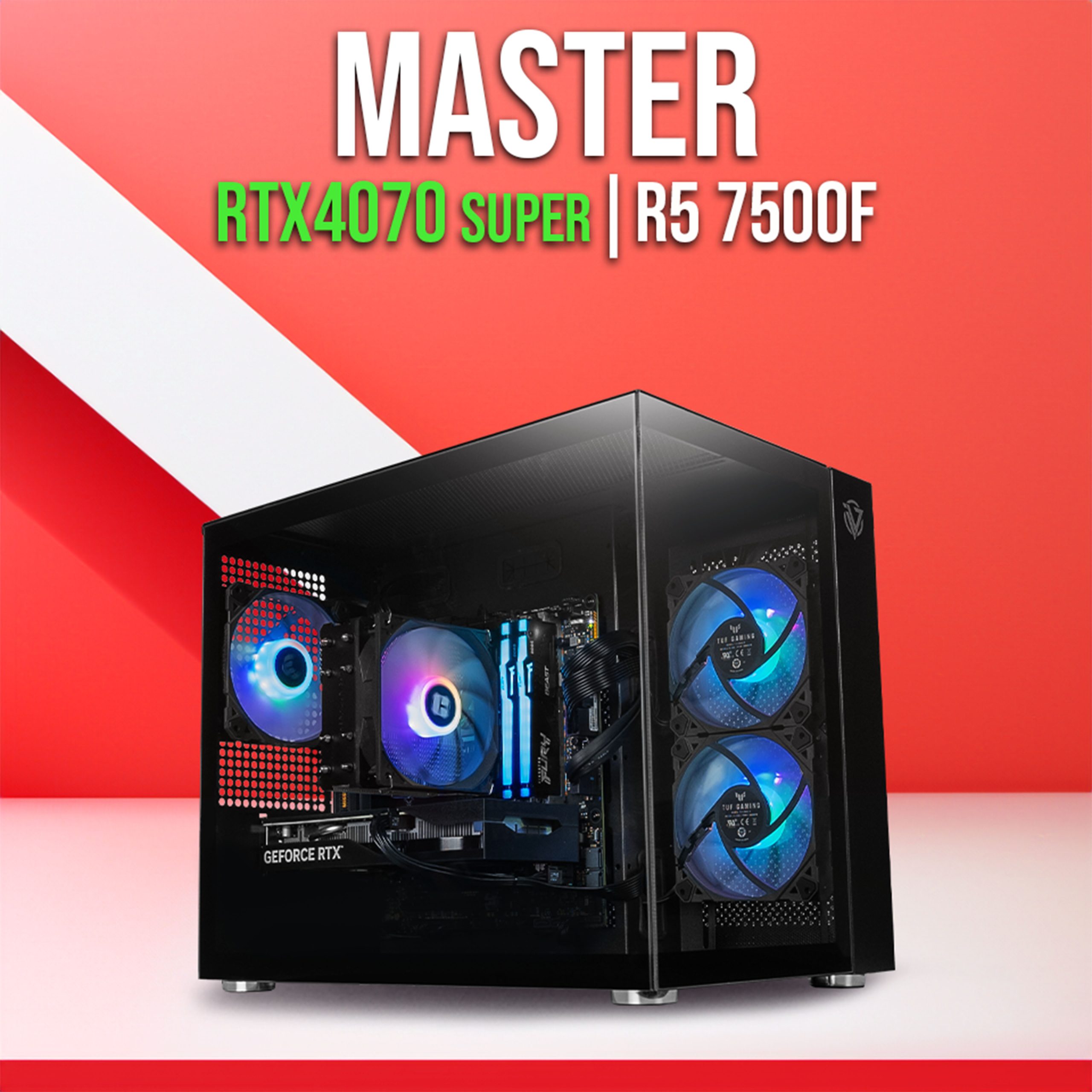MASTER M24 | RTX 4070 SUPER | Ryzen 5 7500F - INVADER PC