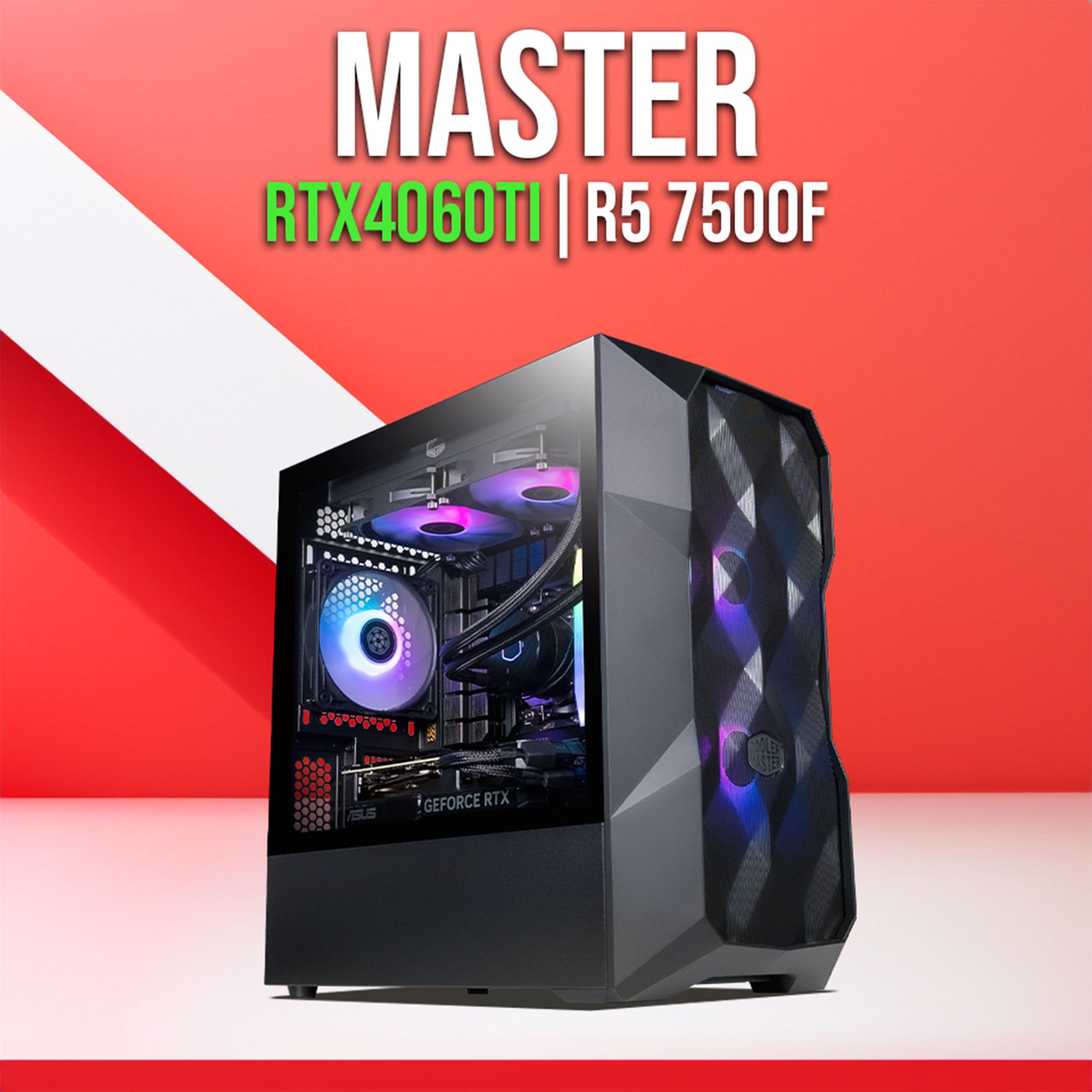 MASTER M14 | RTX 4060 Ti | Ryzen 5 7500F - INVADER PC