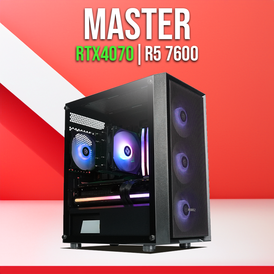 MASTER M22 | RTX 4070 | Ryzen 5 7600 - INVADER PC