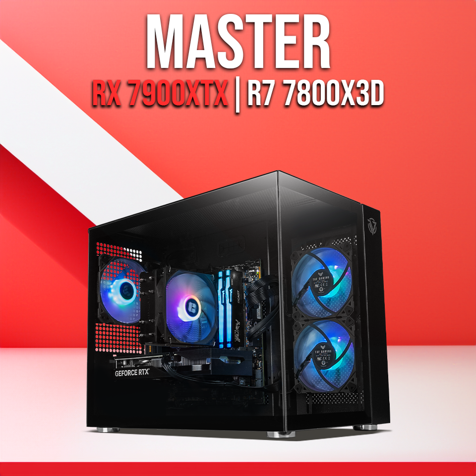 MASTER M32 | RX 7900XTX | Ryzen 7 7800X3D - INVADER PC
